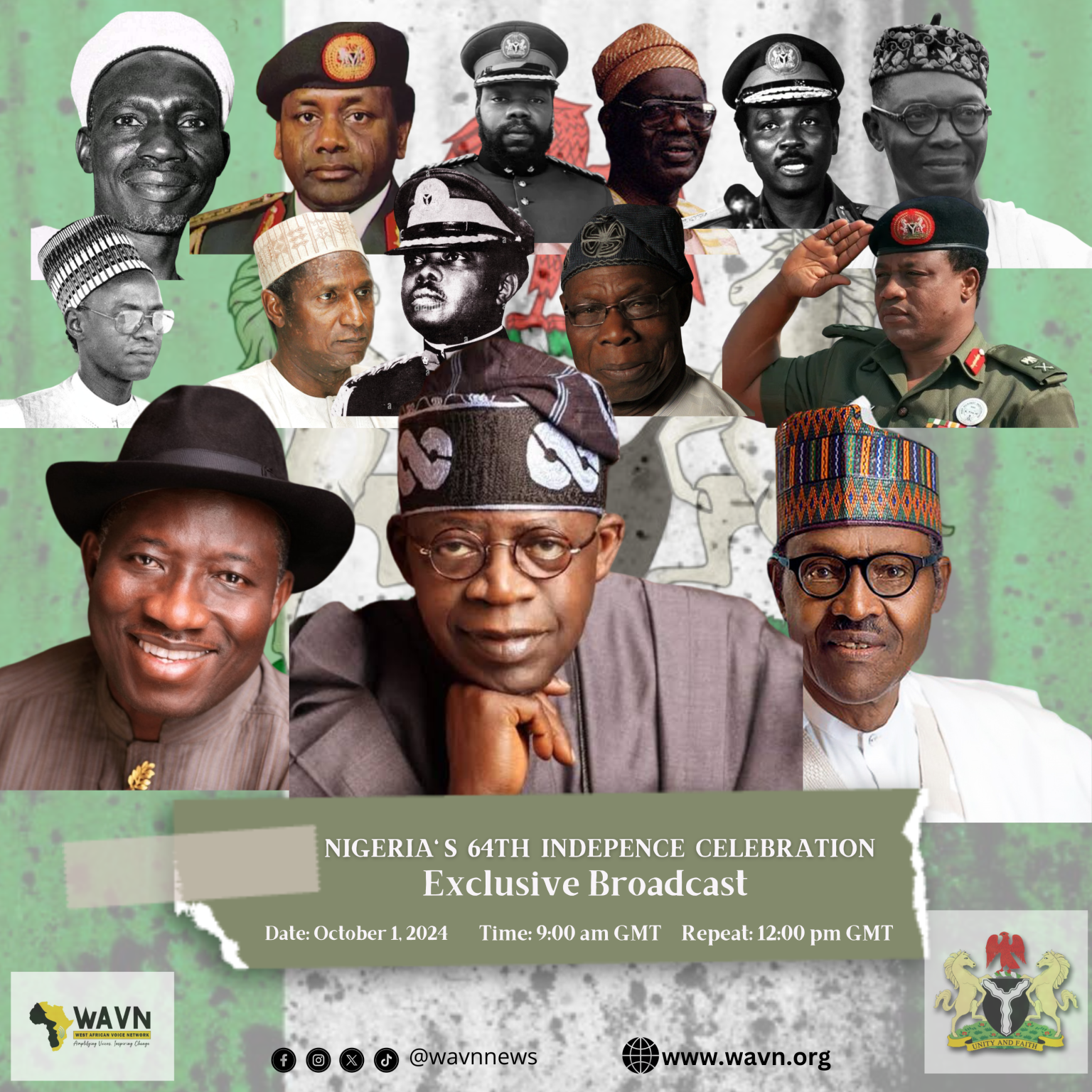 WAVN EXCLUSIVE: Nigeria’s 64th Independence Anniversary Broadcast ...
