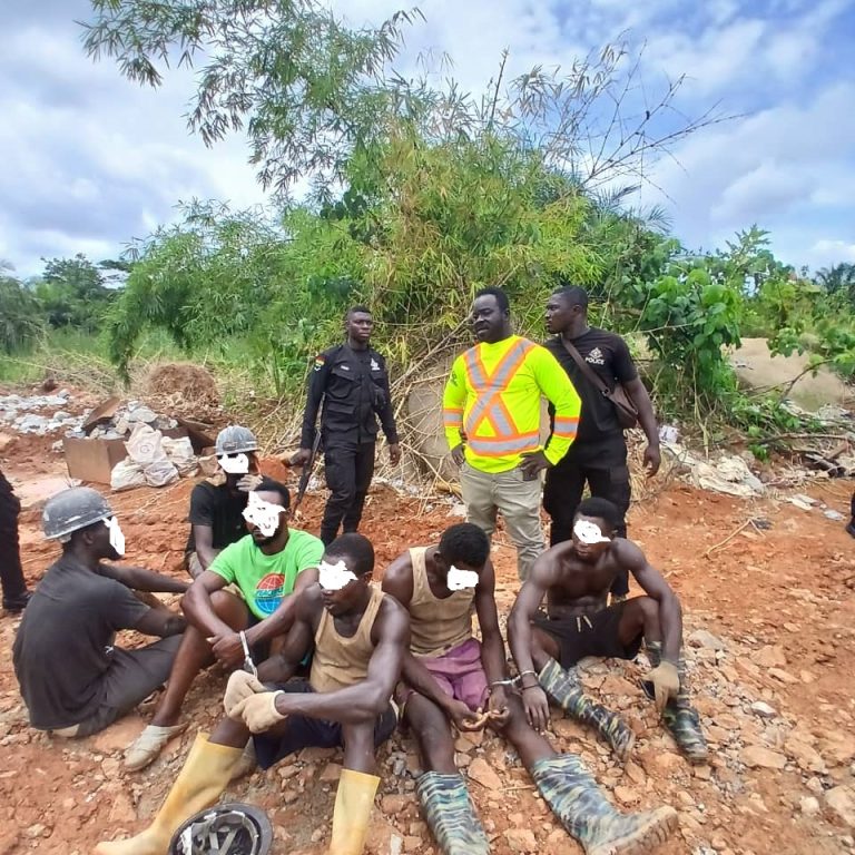 Ghanaian Police Arrest 38 in Major Crackdown on Illegal Gold Mining ...